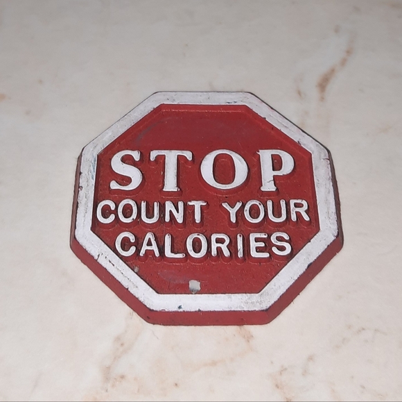 Accents | Vintage Magnet Stop Sign Count Your Calories | Poshmark